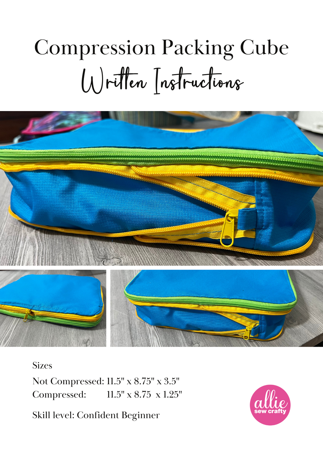 PDF COMPRESSION PACKING CUBE – Allie Sew Crafty
